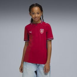 Puma Kinder Trainingsshirt "Tschechien 2026 Heimtrikot Jugendliche", rot, Gr. 152, clean, Obermaterial: 100% Polyester. Rippe: 97% Polyester, 3%