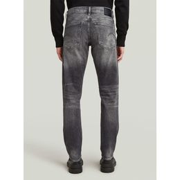 G-Star Raw G-STAR Herren Regular-fit-Jeans "3301 Regular Tapered Jeans", grau, Gr. 35, Obermaterial: 98% Baumwolle, 2% Elasthan, Jeans