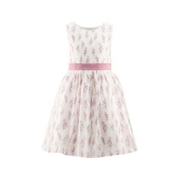 Sommerkleid happy girls, M&auml;dchen, Gr. 116, N-Gr, dusty rose, Web, Obermaterial: 65% Baumwolle, 35% Polyester. Futter: 100% Polyester, bedruckt, gebl&uuml;mt, festlich, Basic knieumspielend, Rundhals, Kleider Sommerkleid