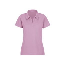 TRIGEMA Damen Poloshirt "TRIGEMA Poloshirt ohne Knopfleiste", lila, Basic, Gr. S, 100% Baumwolle, Shirts
