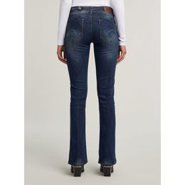G-Star Raw G-STAR Damen Regular-fit-Jeans "Midge Mid Bootcut Jeans", blau, Gr. 28, Obermaterial: 62% Baumwolle, 30% Baumwolle, 7% Polyester, 1% Elasthan, Jeans
