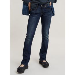 G-Star Raw Regular-fit-Jeans G-STAR "Midge Bootcut Jeans", Damen, Gr. 23, L&auml;nge 28, dk aged, Obermaterial: 62% Baumwolle, 30% Baumwolle, 7% Polyester, 1% Elasthan, Jeans
