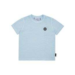 T-Shirt Philipp Plein "Basic", Jungen, Gr. 10, 07, lightblau, Obermaterial: 100% Baumwolle, Shirts T-Shirt