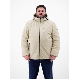 Lerros Herren Outdoorjacke "Lerros Herren Struktur-Blouson in &Uuml;bergr&ouml;&szlig;en", wei&szlig;, Gr. 6XL, 100% Polyester, Jacken, Wasser- und windabweisend
