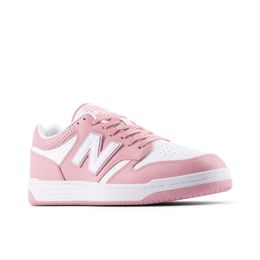 New Balance Herren Sneaker "480", Gr. 40,5rose sugar, weiß, Leder, Textil, Schuhe