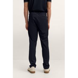 Bugatti Herren Bundfaltenhose "Tapered Fit", blau, Gr. 33, unifarben, 88% Polyamid, 12% Elasthan, Hosen, mit Flexcity Performance Stretch