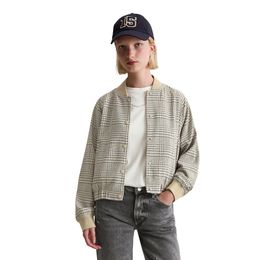 Marc O'Polo Damen Outdoorjacke "mit recyceltem Polyester"sanftes wei&szlig;, Gr. XL, MARC O'POLO DENIM, kariert, Obermaterial: 65% Polyester, 33% Viskose, 2% Elasthan.