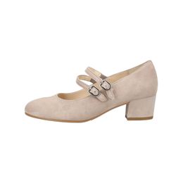 Gabor COMFORT Damen Pumps "Gabor Comfort Pumps Veloursleder", Gr. 42beige, Veloursleder, Schuhe