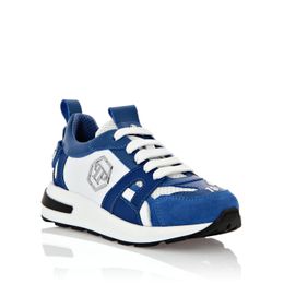 Philipp Plein Damen Sneaker "Hurricane", Gr. 330801, blau, wei&szlig;, Schuhe