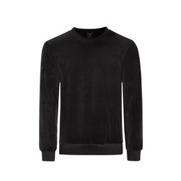 TRIGEMA Damen Sweatshirt "TRIGEMA Nicki-Shirt", schwarz, Gr. S, 80% Baumwolle, 20% Polyester, Sweatshirts