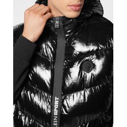 Plein Sport Jungen Winterjacke "Jacke", schwarz, Gr. 4XL, Obermaterial: 100% Nylon; Futter: 100% Nylon; F&uuml;llung: 100% Polyester, Jacken