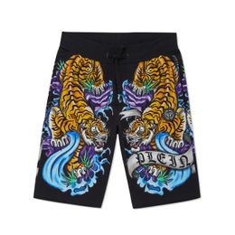 Jogginghose Philipp Plein "Tattoo", M&auml;dchen, Gr. 12, weite Kindergr&ouml;&szlig;en, 02, schwarz, Obermaterial: 95% Baumwolle, 5% Elasthan, Hosen Jogginghose