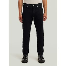 G-Star Raw Regular-fit-Jeans G-STAR "3301 Regular Tapered Jeans", Damen, Gr. 34, L&auml;nge 34, pitch schwarz, Obermaterial: 25% Baumwolle, 1% Elasthan, Jeans