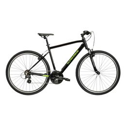 Crossrad KROSS "Evado 2.0 schwarz" Gr. 48, schwarz, schwarz, Fahrr&auml;der, Damen, 48cm, 28 Zoll (71,12cm) hinten: 28 Zoll (71,12cm)