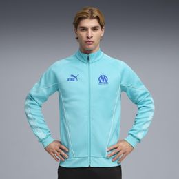 Puma Herren Sweatjacke "Olympique de Marseille KING Anthem Jacke Herren", blau, Gr. XL, Obermaterial: 37% Baumwolle, 63% Polyester. Taschenfutter: