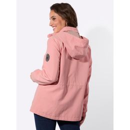 Casual Looks Damen Langjackerosenquarz, Gr. 20, unifarben, 89% Polyester, 11% Polyamid, Besatz:100% Polyester, Kapuzenfutter:100% Polyester, Jacken