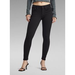 G-Star Raw G-STAR Damen Regular-fit-Jeans "Arc Skinny Jeans"pitch schwarz, Gr. 25, Obermaterial: 26% Baumwolle, 7% Elastomultiester, 1% Elasthan, Jeans