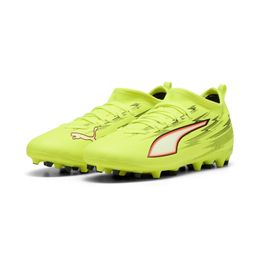 Puma Kinder Fu&szlig;ballschuh "ULTRA 6 MATCH MG Fu&szlig;ballschuhe Jugendliche", Gr. 35gelb alert schwarz glowing rot lime squeeze, Obermaterial: Textil,