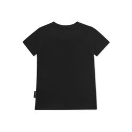 Philipp Plein Damen T-Shirt "Kurzarm-Rundhals-T-Shirt", schwarz, Gr. 6, Obermaterial: 100% Baumwolle, Shirts
