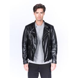 Freaky Nation Herren Lederjacke "Crossover-FN", schwarz, Gr. XXXL, Oberstoff: 100% Leder; Futter: 100% Baumwolle, Jacken