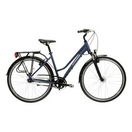 KROSS Trekkingrad "Trans 6.0 blau", 48cm, 28 Zoll (71,12cm) hinten: 28 Zoll (71,12cm)blau, schwarz, Fahrr&auml;der