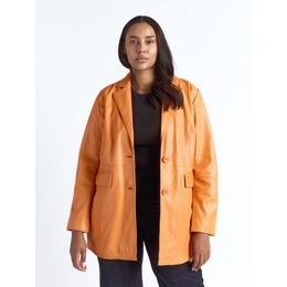 Maze Damen Blouson "42023100", orange, Gr. 48, Obermaterial: 100% Lammleder; Innenfutter: 100% Baumwolle; Ärmelfutter: 100% Polyester;