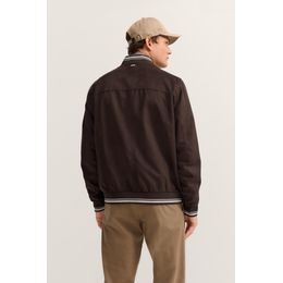 Bugatti Herren Collegejacke "Regular Fit", braun, Gr. 52, unifarben, 100% Polyester, Jacken, wasserabweisend trotz leicht perforiertem Oberstoff