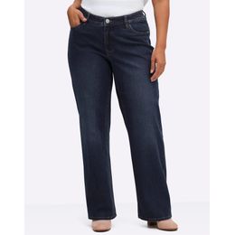 sheego Damen Bequeme Jeans, beige, Gr. 50, unifarben, 95% Baumwolle, 3% Polyester, 2% Elasthan, Jeans
