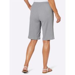 Classic Basics Damen Bermudassteingrau, Gr. 40, unifarben, 97% Polyester, 3% Elasthan, Hosen