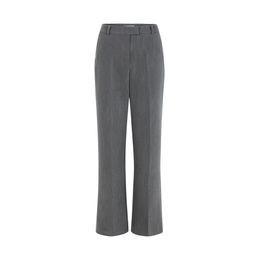Chinohose Soft Rebels "Soft Rebels Trouser SREster", Damen, Gr. L, Normalgrößen, 659 charcoal melange, Obermaterial: 76% Polyester, 18% Viskose, 6% Elasthan, Hosen Chinohose
