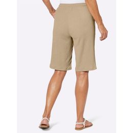 Classic Basics Damen Bermudasbeige, Gr. 52, unifarben, 97% Polyester, 3% Elasthan, Hosen