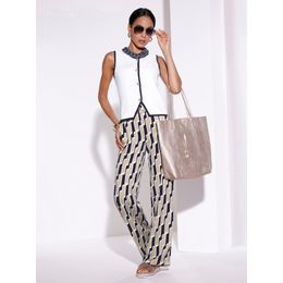 CR&Eacute;ATION L CREATION L Damen Strickwesteecru, Gr. 38, unifarben, 50% Viskose, 25% Polyester, 25% Polyamid, Westen
