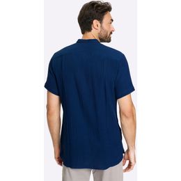 Catamaran Herren Kurzarmhemd, blau, Gr. 39, unifarben, 100% Baumwolle, Hemden