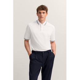 Bugatti Herren Poloshirt "Modern Fit", weiß, Gr. XXL, unifarben, 100% Baumwolle, Shirts, Basic Essential aus Baumwolle