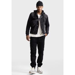REDEFINED REBEL EST. 2013 REDEFINED REBEL Herren Funktionsjacke "Redefined Rebel Jacket Funda Denim Jacket", schwarz, Gr. M, 100% Baumwolle. H&uuml;lsen 300 g/m&sup2; CVC, Jacken