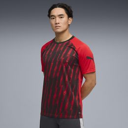 Puma Herren Trainingsshirt "individualLIGA Graphic Fu&szlig;balltrikot Herren"rot wei&szlig; schwarz, Gr. L, bedruckt, Obermaterial: 100% Polyester, Shirts