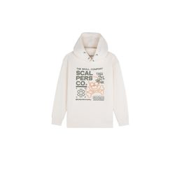 Scalpers Sweatshirt 'Stroke' Jungen Gr&ouml;&szlig;e 164 grau / orange / offwhite
