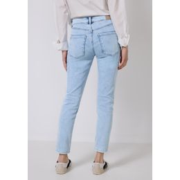 Skinny-fit-Jeans STREET ONE STUDIO, Damen, Gr. 36, L&auml;nge 28, ultra bleach random, Jeans, 79% Baumwolle, 15% Polyester, 4% Elastomultiester, 2% Elasthan, unifarben, kn&ouml;chelfrei, Jeans, Middle Waist