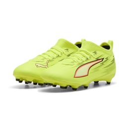 Puma Kinder Fu&szlig;ballschuh "ULTRA 6 MATCH FG/AG Fu&szlig;ballschuhe Jugendliche", Gr. 37gelb alert schwarz glowing rot lime squeeze, Obermaterial: Synthetik,