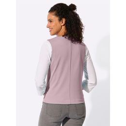 Inspirationen Damen Shirtwestemauve, Gr. 38, unifarben, 58% Viskose, 36% Polyamid, 6% Elasthan, Westen