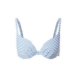 Naturana Bikinitop Damen Gr&ouml;&szlig;e 80 blau / wei&szlig;