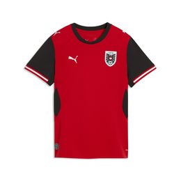 Puma Damen Trainingsshirt "&Ouml;sterreich 2026 Heimtrikot Damen"rot schwarz, Gr. L, clean, Obermaterial: 100% Polyester; &Auml;rmelbund: 3% Elasthan, 97%