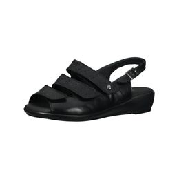 Riemchensandale Arcopedico "Arcopedico Sandalen Leder", Damen, Gr. 39, schwarz, Leder, Schuhe Riemchensandale