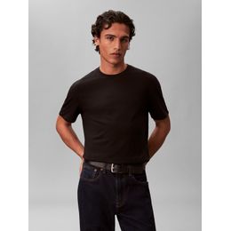 Herren T-Shirt "SS CLASSIC MONOGRAM TEE 2PK", wei&szlig;, Gr. XL, Calvin Klein Jeans, unifarben, Web, Obermaterial: 100% Baumwolle, Shirts, Mit