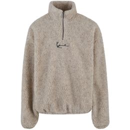 Karl Kani Herren Longsleeve "Karl Kani Herren KM233-018-2 KK Metal Signature Teddy Troyer"sanftes weiß, Gr. XS, unifarben, 100% Polyester (Recycelt),