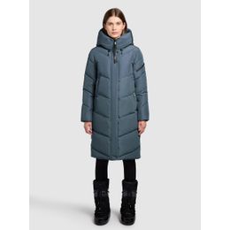 Khujo Damen Steppmantel "JANGE", blau, Gr. M, unifarben, 100% Polyester, M&auml;ntel