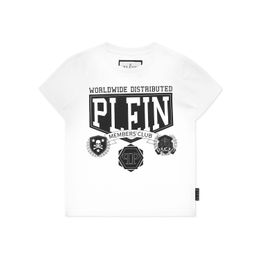 Philipp Plein Jungen T-Shirt "College"01, wei&szlig;, Gr. 6, Obermaterial: 100% Baumwolle, Shirts