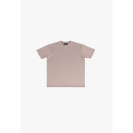 DROPSIZE Damen T-Shirt "Dropsize REGULAR FIT T-SHIRT"simply taupe, Gr. S, unifarben, 100% Baumwolle, Shirts