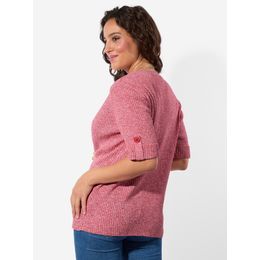 Casual Looks Damen Strickjackeerdbeere, wei&szlig;, meliert, Gr. 40, meliert, 100% Baumwolle, Strickjacken