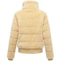 Navahoo Damen Pl&uuml;schjacke "Schneepuder 14", beige, Gr. L, Pl&uuml;sch, Obermaterial: 100% Polyester. Innenfutter: 100% Polyester. Wattierung: 100%